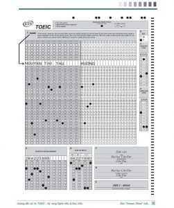 Cách điền mẫu Answer Sheet Toeic [Mới nhất 2021] | e4Life.vn